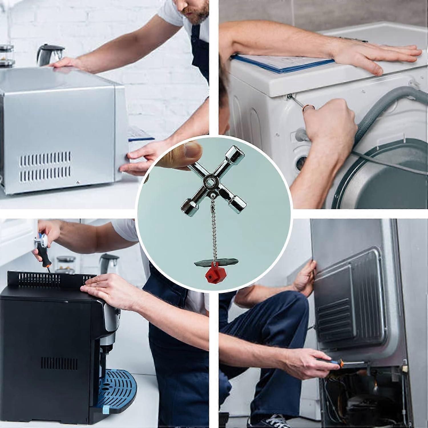 6-Way) Radiator Key,Meter Box Key for UK Electric Gas Heating ...