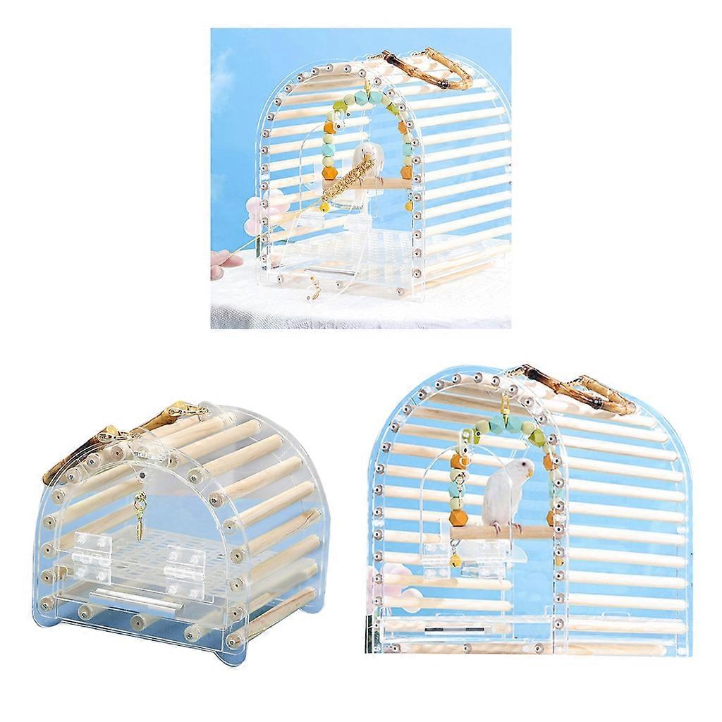 Bird Cage for Travel Portable Carry Cage Parrot Travel Nest with Tray ...