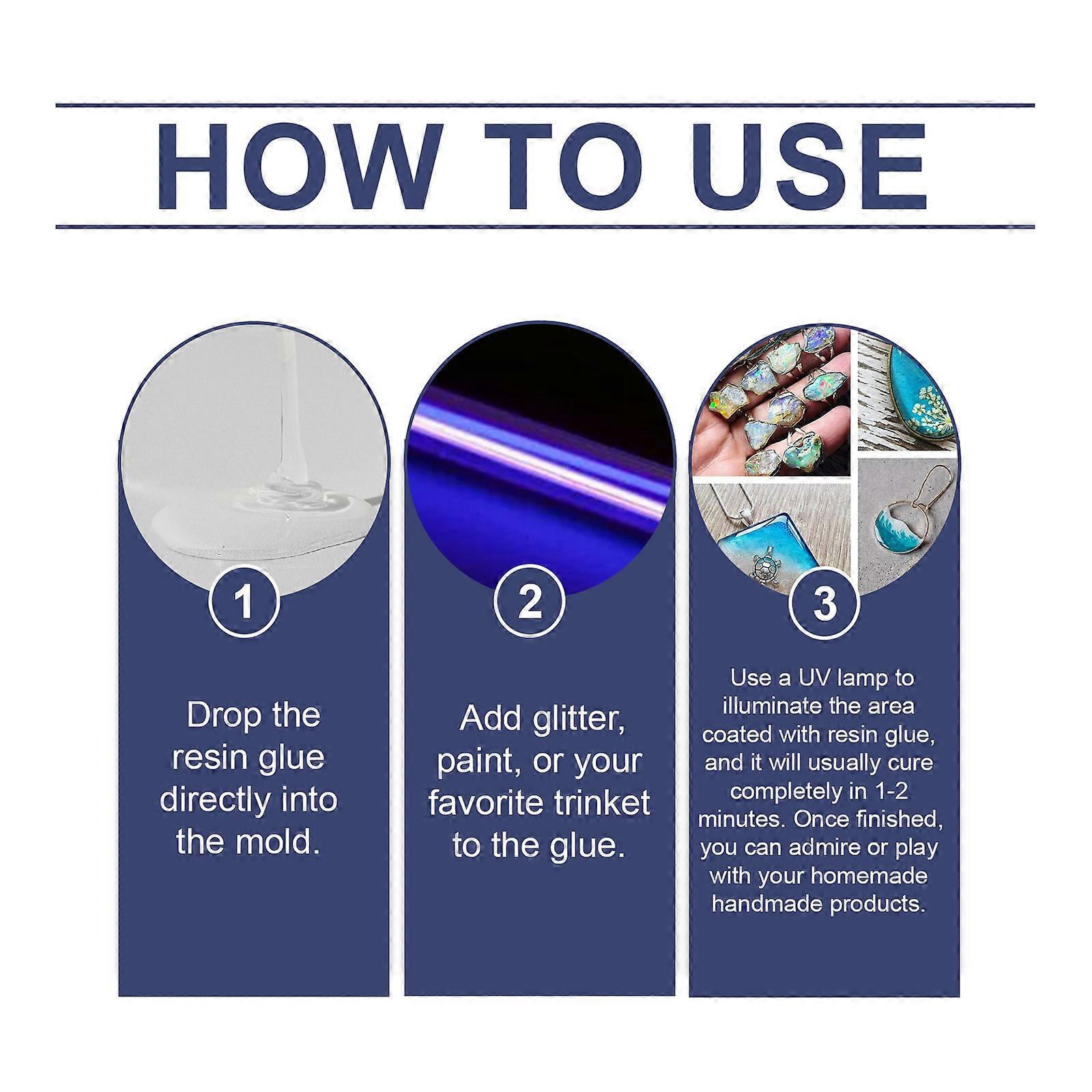 Resin Glue Crystal Drop Glue Diy Handmade Crafts Odorless High ...