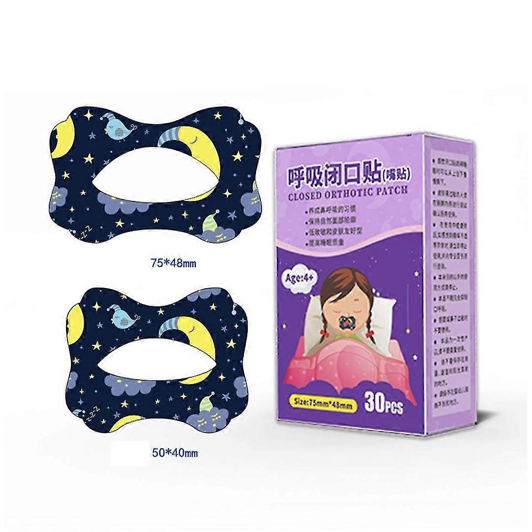 30pcs/box Anti-snoring Stickers Children Adult Night Sleep Lip Nose Breathing Improving Patch ...