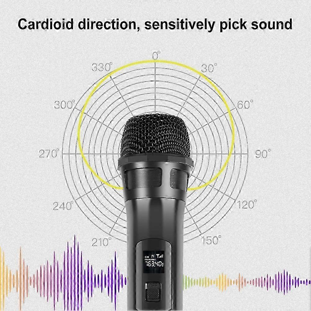 Wireless Microphone Uhf Dynamic Microphone With Led Display For ...