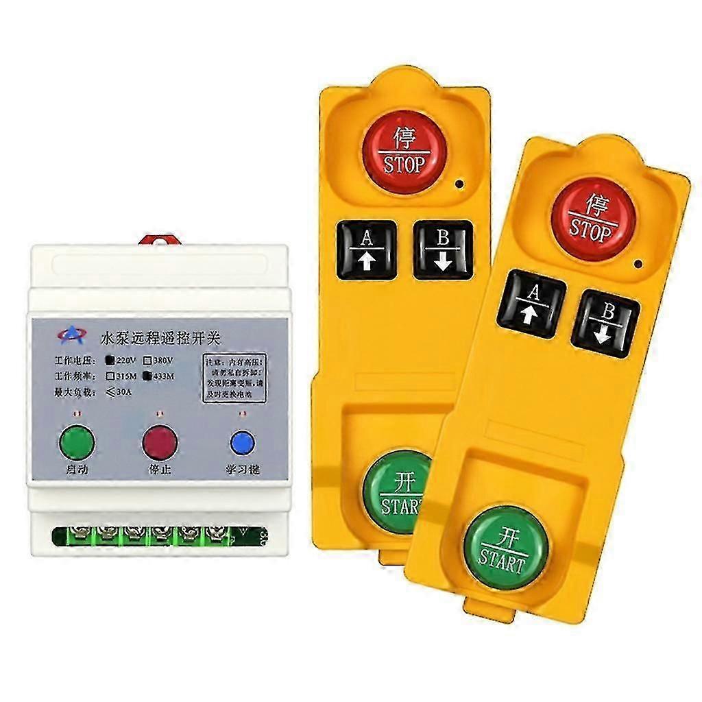 Industrial 220v Wireless Remote Control For Water Pump Controller 315 ...