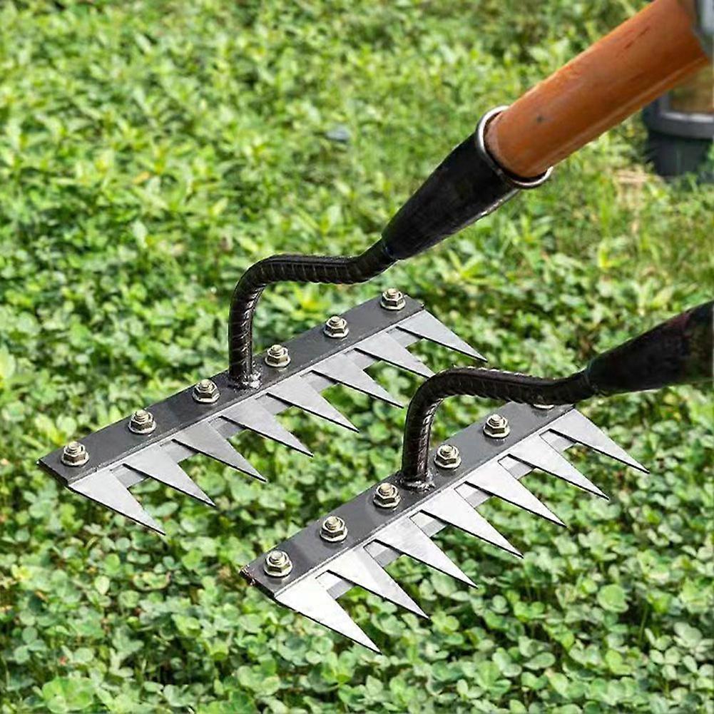 Iron Rake for Weeding Lightweight Ergonomic Weeding Tool for Backyard ...