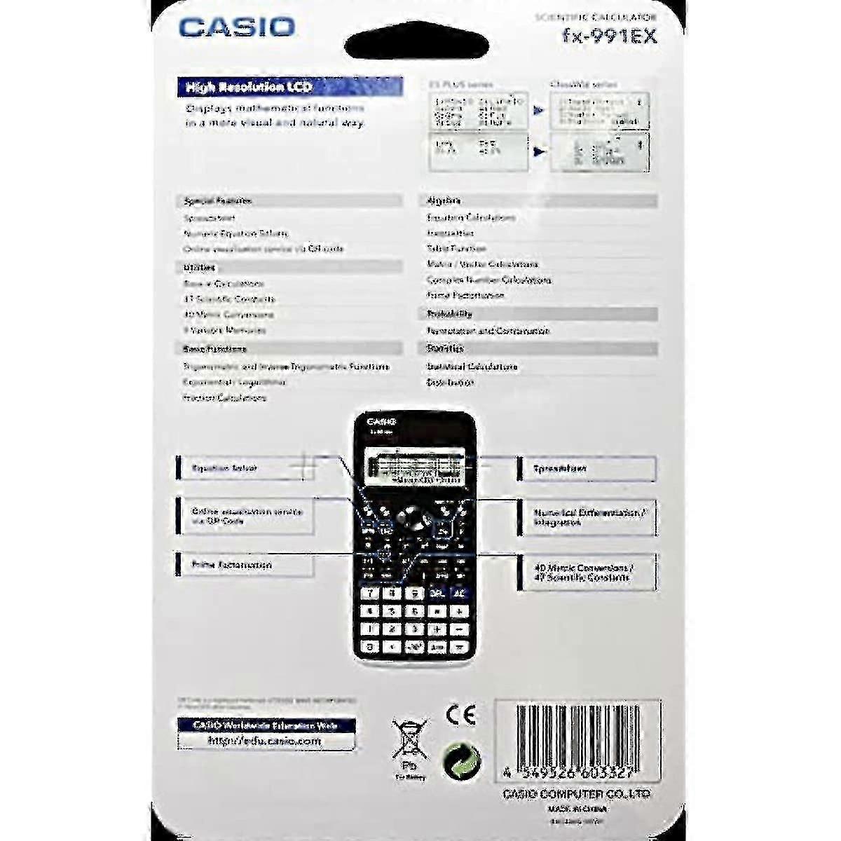Casio Fx-991ex Advanced Engineeringscientific Calculator (uk Version ...
