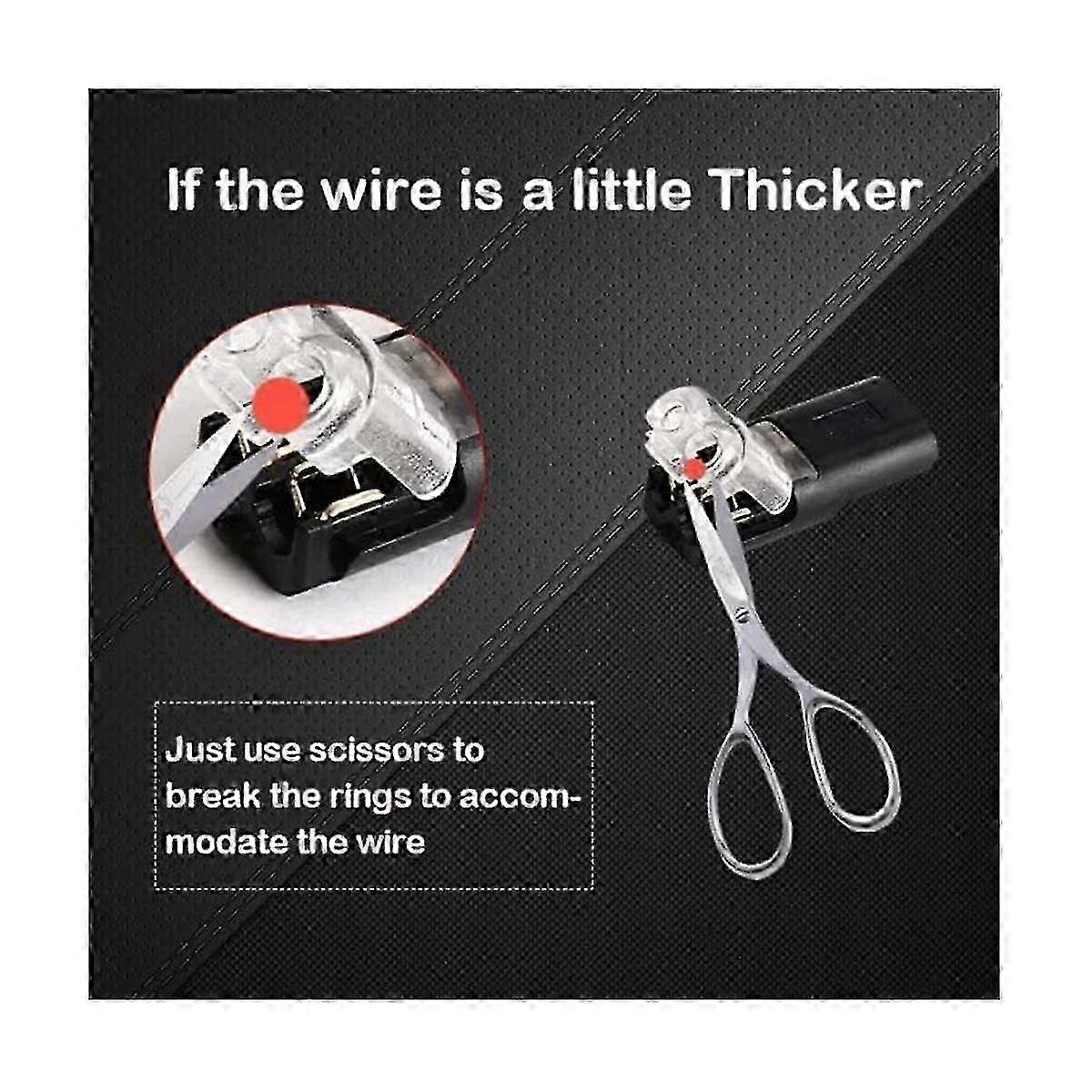 50pcs Double-wire Plug-in Connector With Locking Buckle,pluggable ...