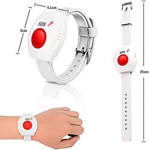 Wireless Caregiver Call Button System Wrist Pager Watch Personal Help ...