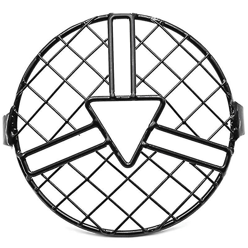 Motorcycle Headlight Lamp Shade Retro Black Shell Round Headlight ...