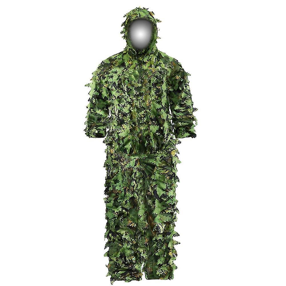 Sticky Flower Leaves Camouflage Suit Hunting Suit Woodland Camouflage ...