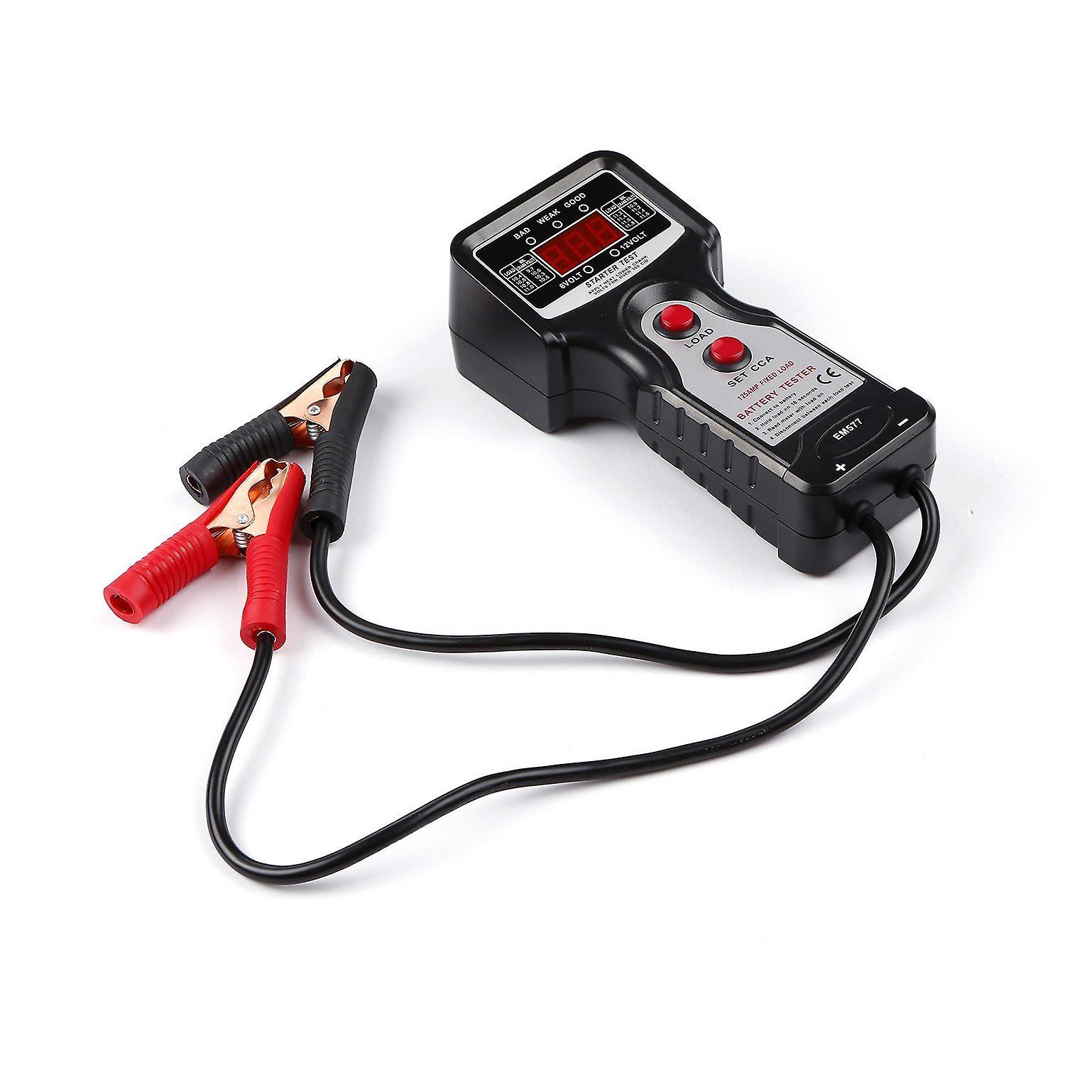 Automotive Digital Battery Tester Load Checker Charging Voltage Test ...