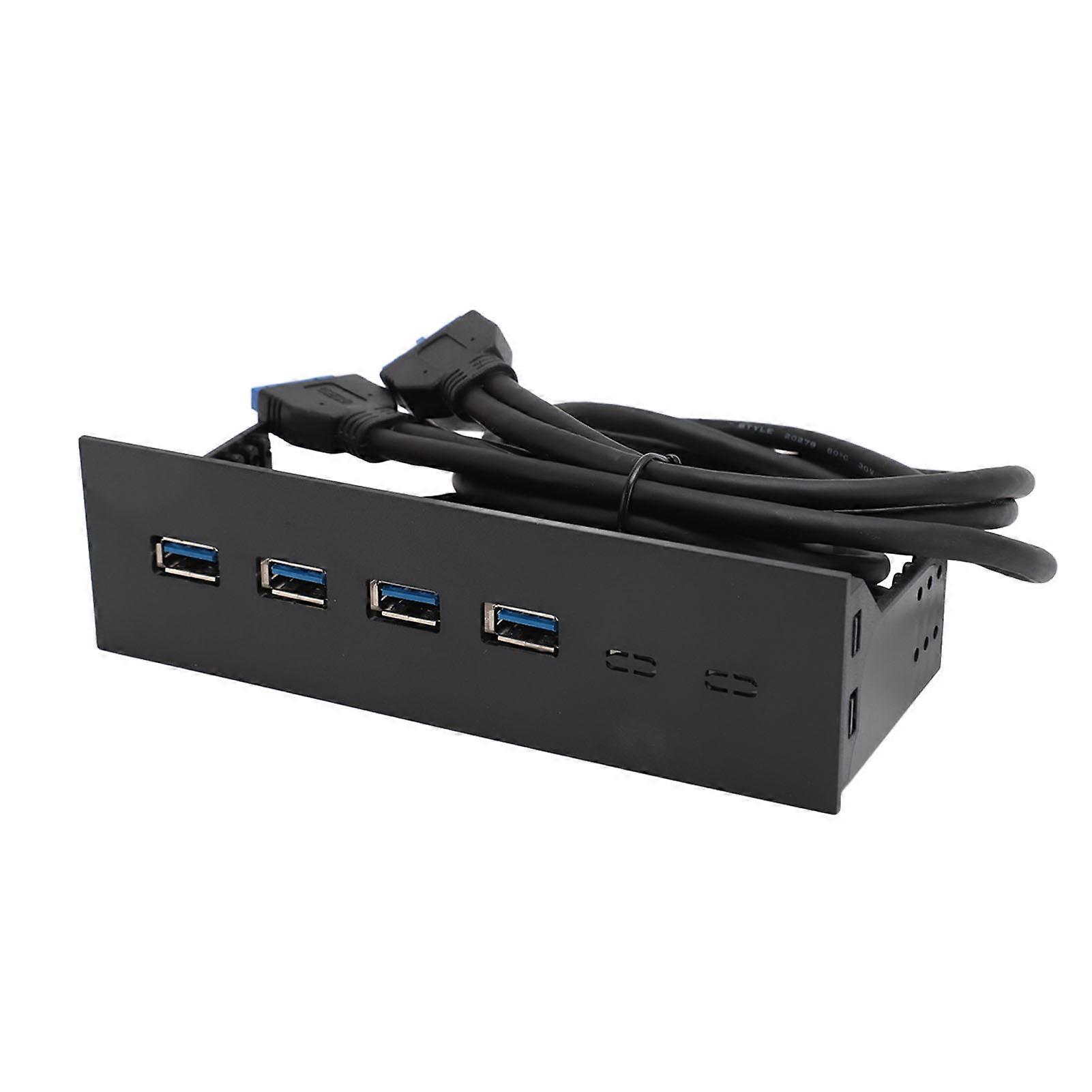 USB 3.0 Front Panel Hub 5.25in 4 Ports 5Gbps Stable Plug and Play ...