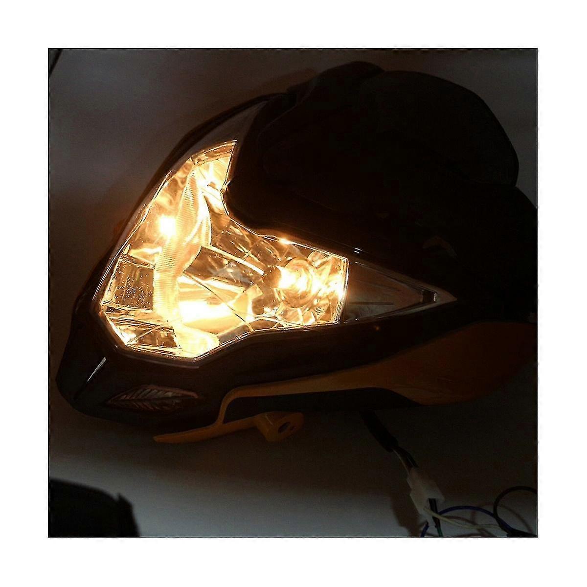 Black Motorcycle Headlight Assembly Motorcycle Headlight Headlight ...