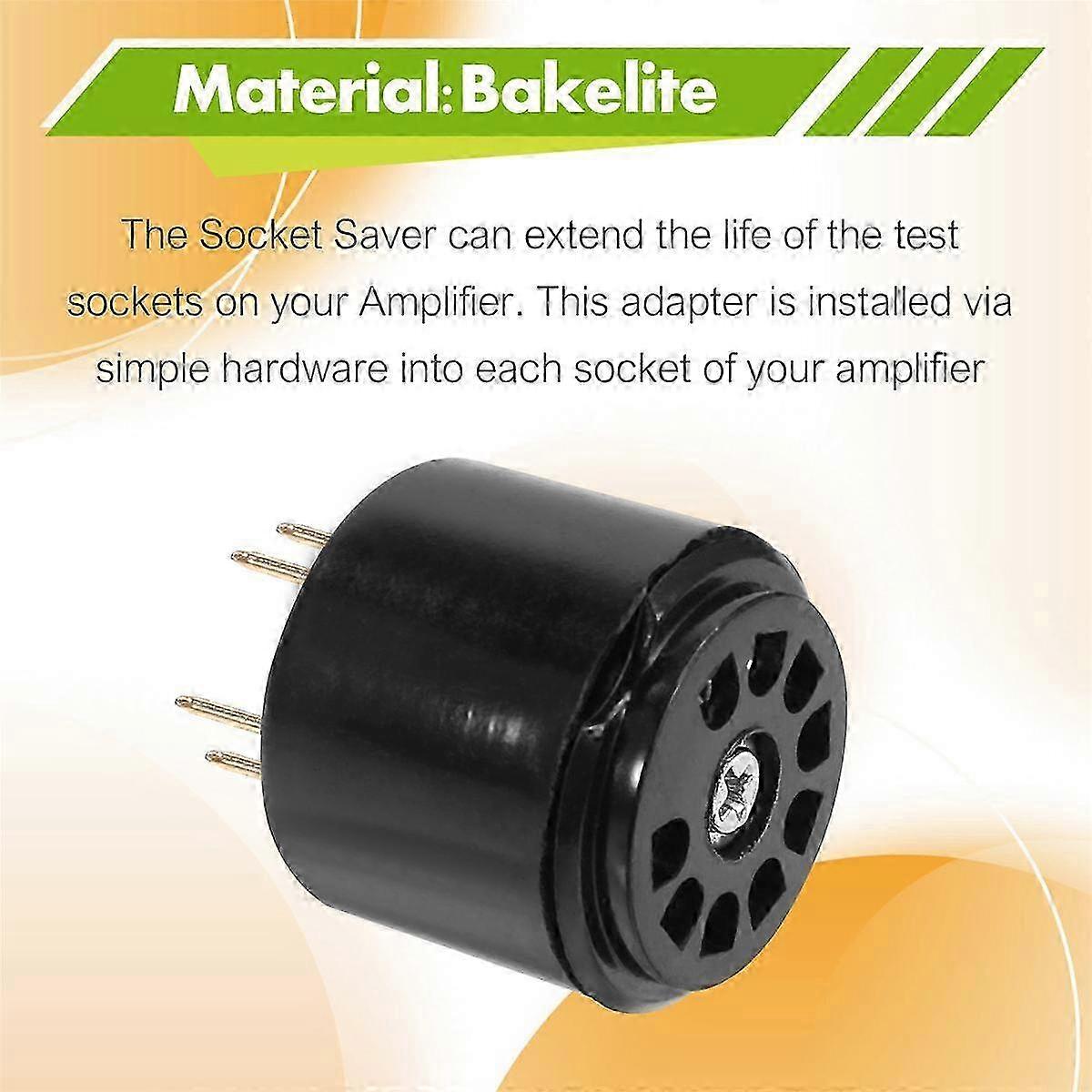 10PCS 9Pin Tube Socket Test Saver for 6DJ8 12AX7 ECC83 12AU7 ECC82 EF86 ...