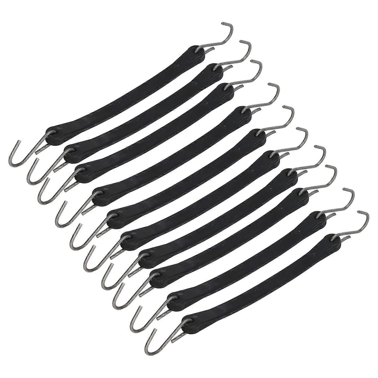 10 Pcs Truck Tie Down Cord 10in Heavy Duty Motorcycle Trailer Tow Rope ...