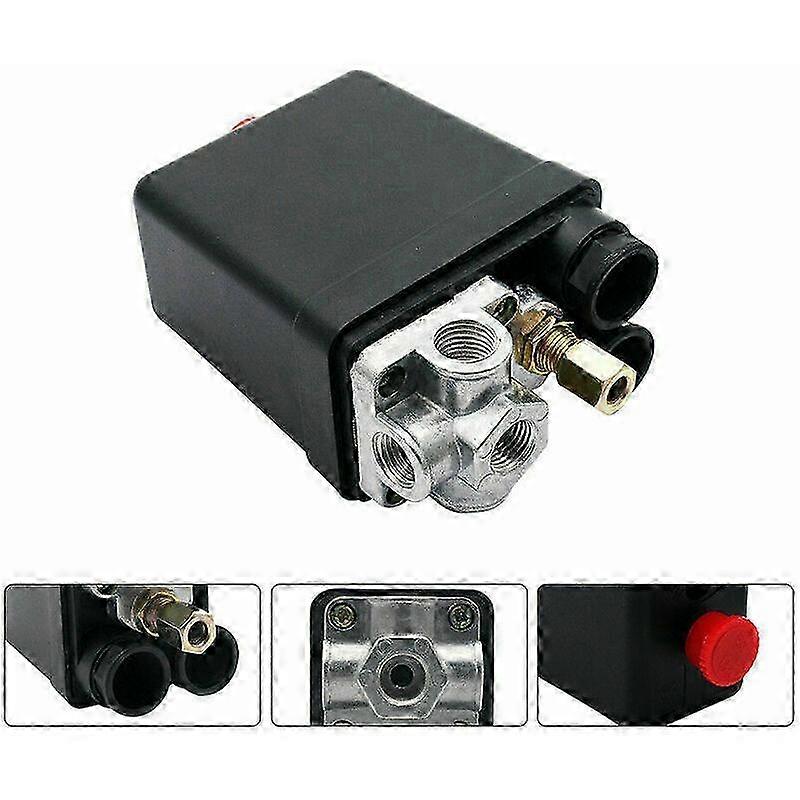 Pressure switch g1/4, 240v vertical three-phase four-hole pressure ...
