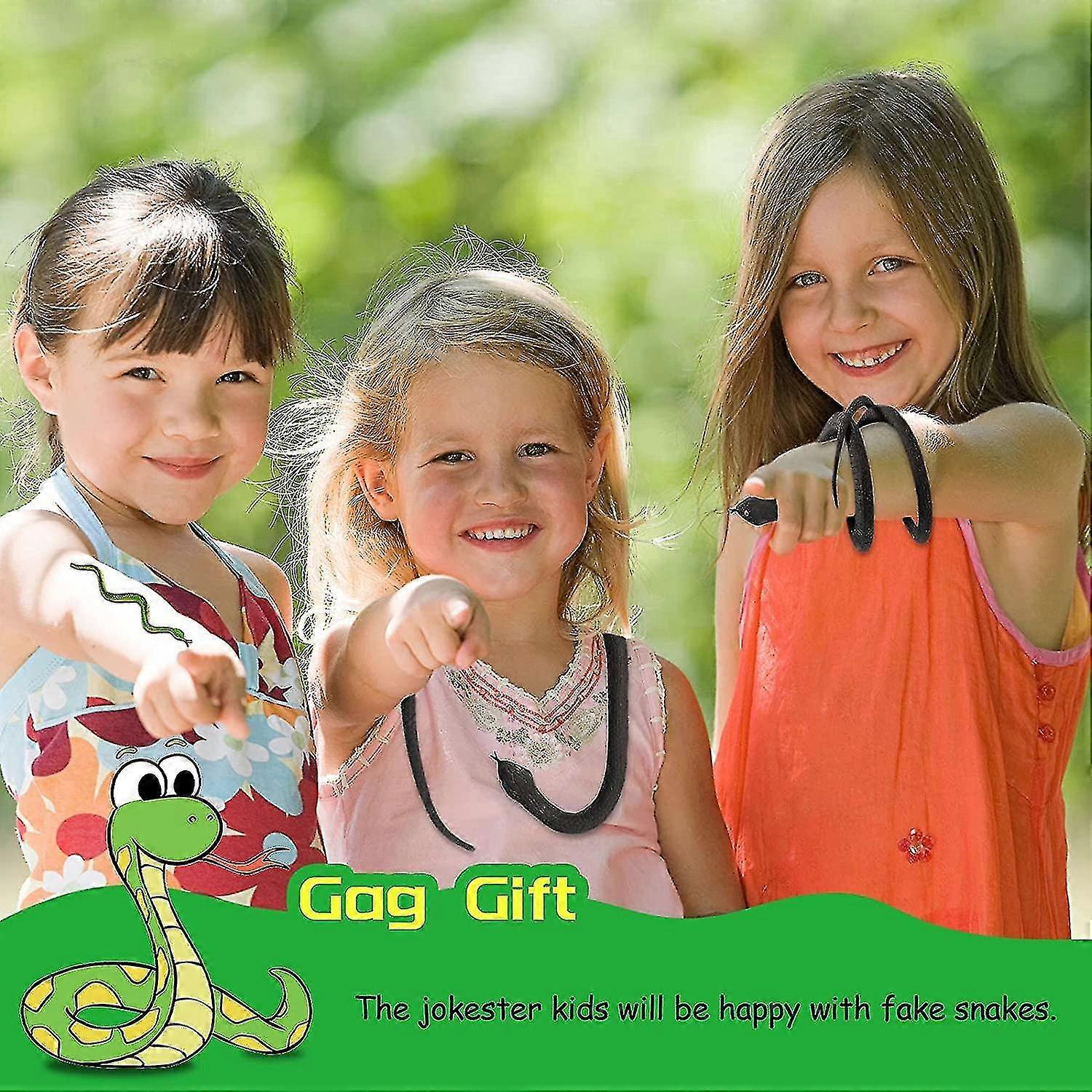 12 Pcs Realistic Rubber Snakes, Assorted Sizes Plastic Fake Snakes ...