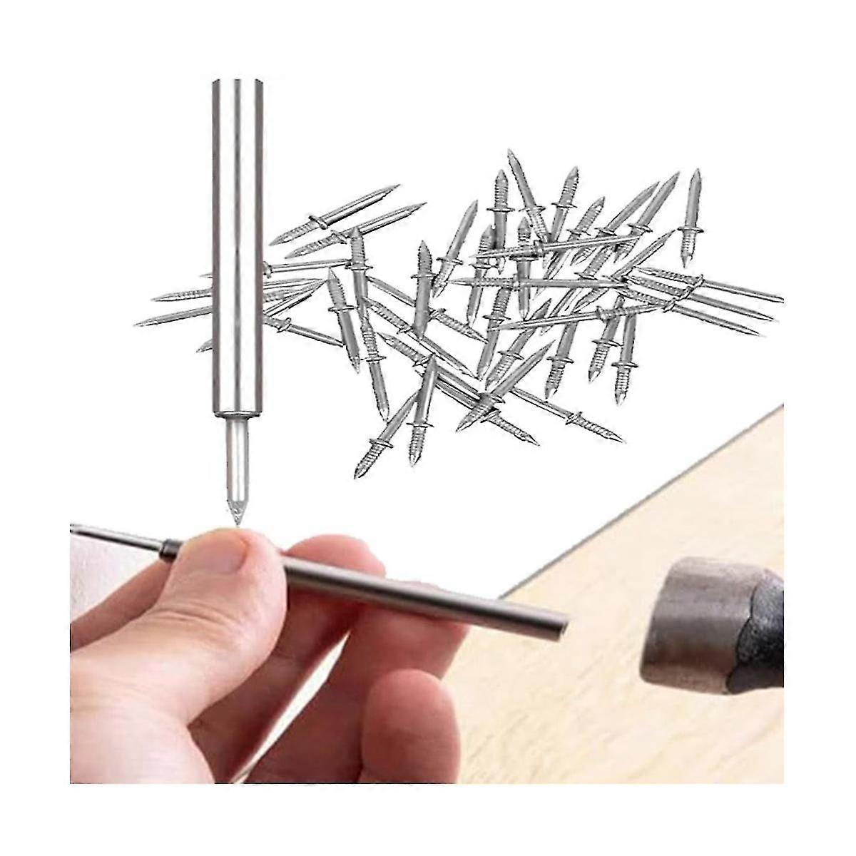 100pcs Double-head Skirting Thread Seamless Nail, Skirting Line Without ...