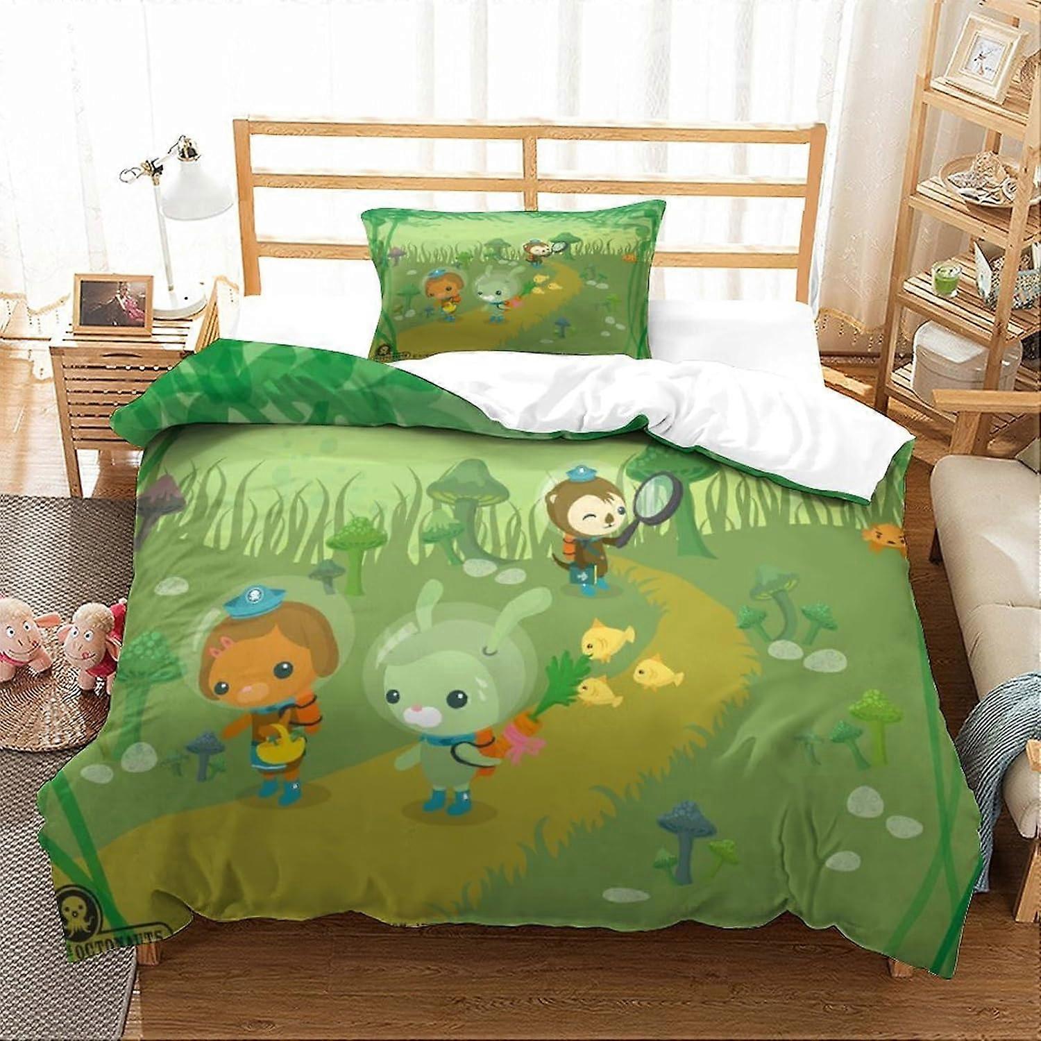 Octonauts Sängkläder Set Tecknad Påslakan 3D-tryckt sängkläder Pojke ...