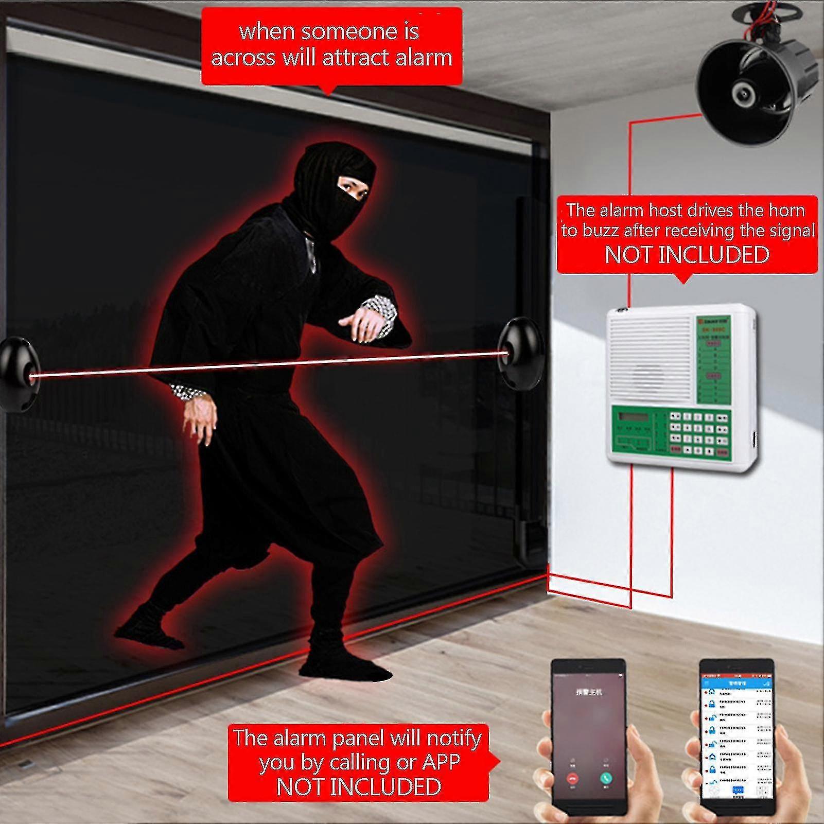 Dc12v Infrared Photocell Beam Sensor Automatic Gate Door Garage Shutter ...