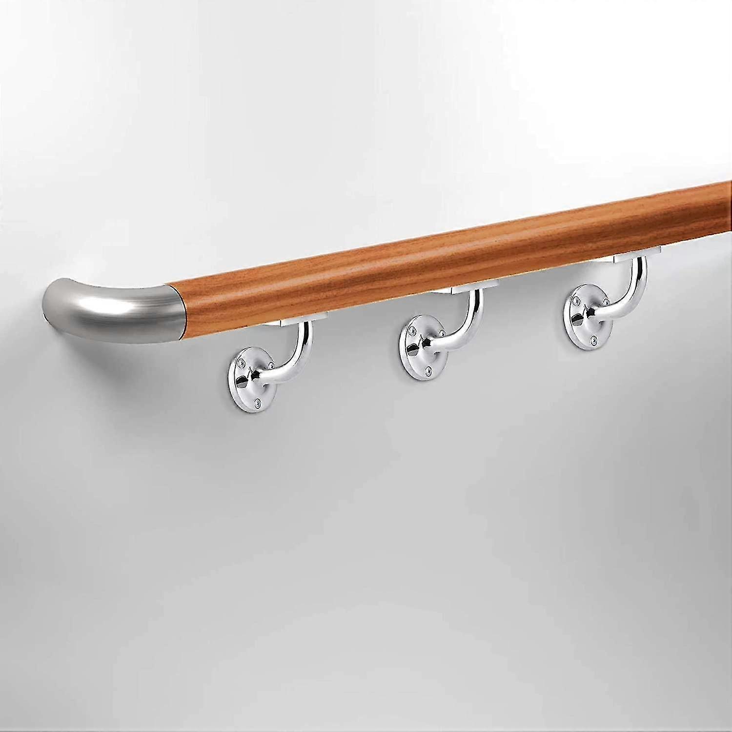 Flat Handrail Brackets For Stairs 304 Stainless Steel Banister Rail ...