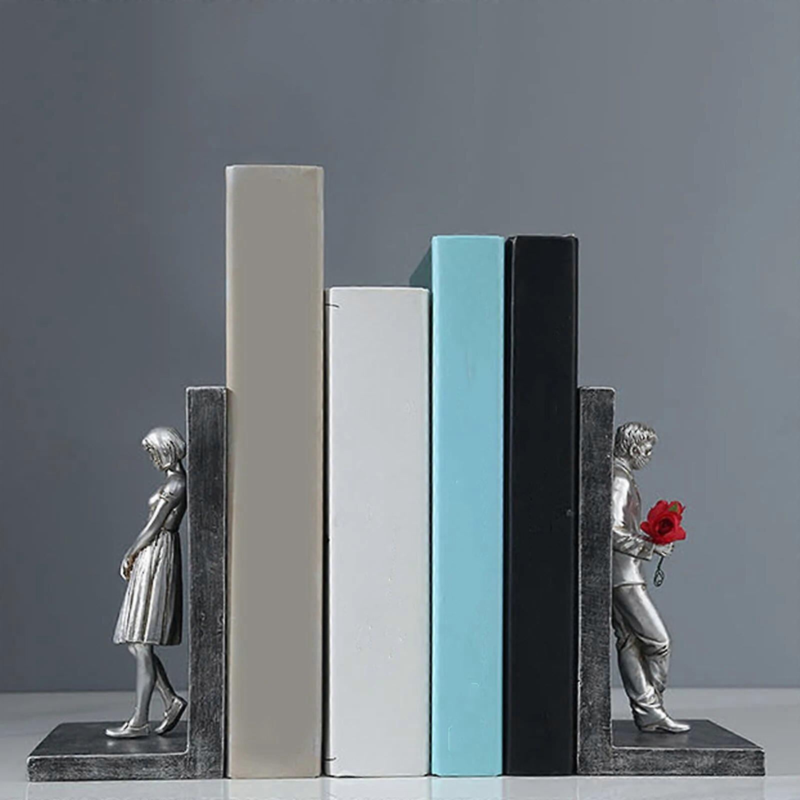 Decorative Bookends Book Stand Resin Book Ends Book Stopper for Heavy ...