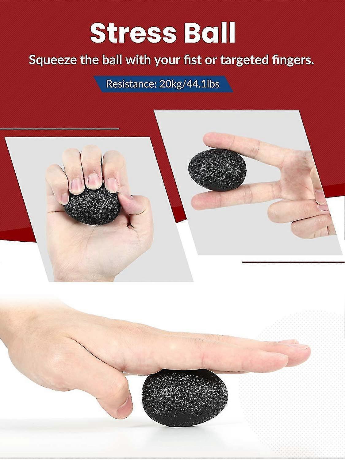 Hand Grip Strengthener, Counting Forearm Trainer Workout Kit (6 Pack ...