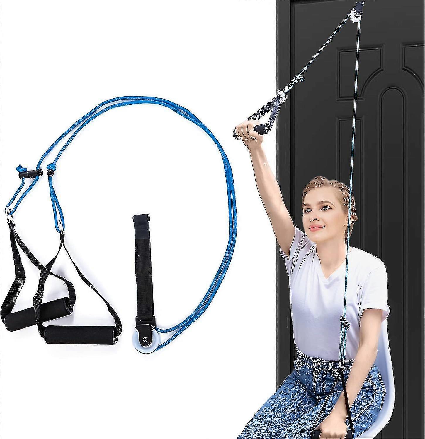 Shoulder Pulley Over The Door Physical Therapy System, Exercise Pulley ...