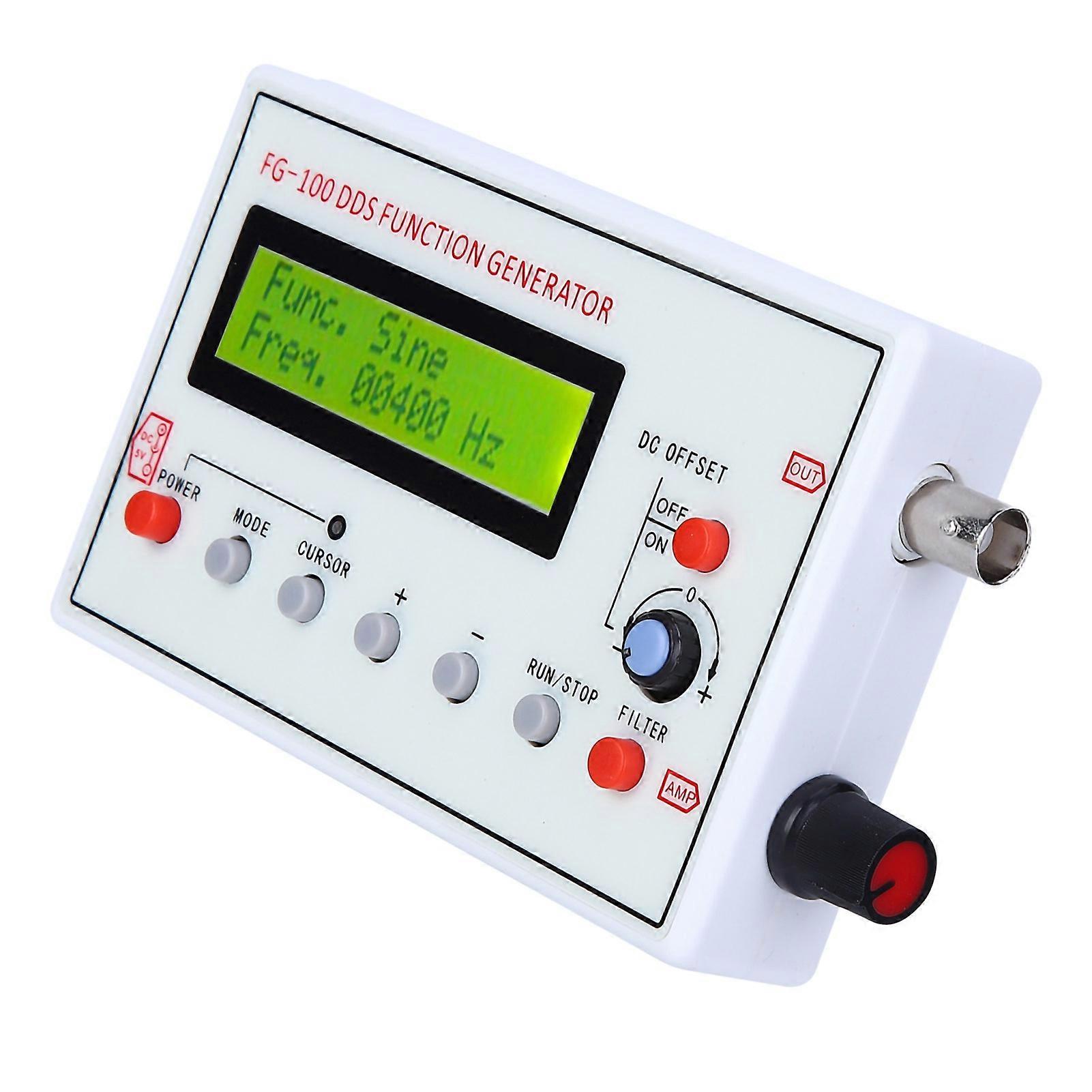 FG?100 DDS Function Generator Sine Frequency 1HZ?500KHz Counter Signal Source Generator Meter ...