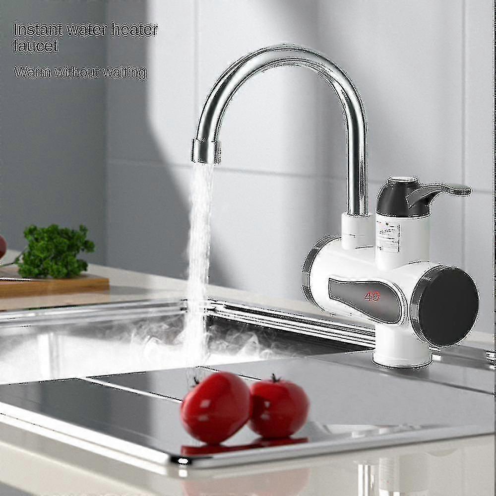 Electric Kitchen Water Heater Tap Instant Hot Water Faucet Heater Cold Heating Faucet Tankless ...