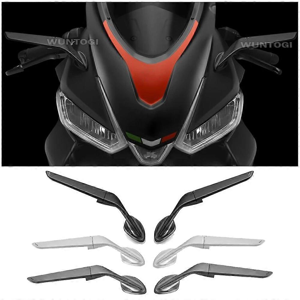 Motorcycle Wing Mirrors Adjustable Rotating Rearview Side Mirror Fits ...