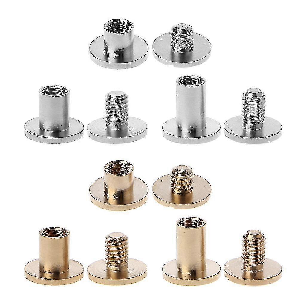 10 Pairs Chicago Screw Binding Screws Posts Kit Leather Belt Repair ...