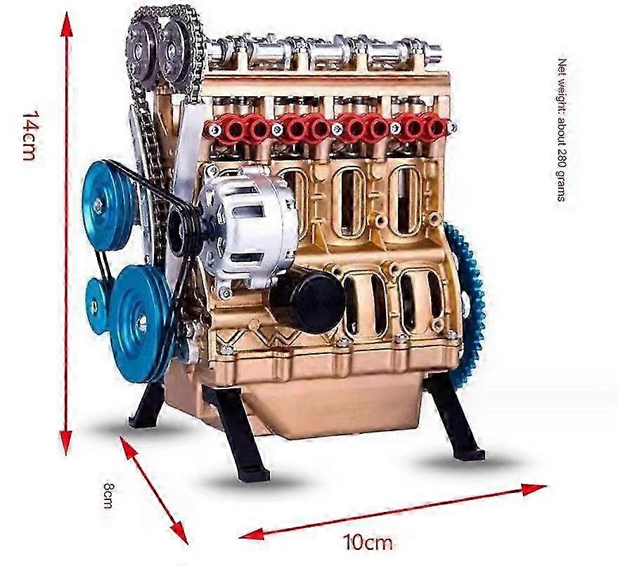4 Cylinder Car Engine Kit Adult Model, Engine Model Desk Engine, Resin ...