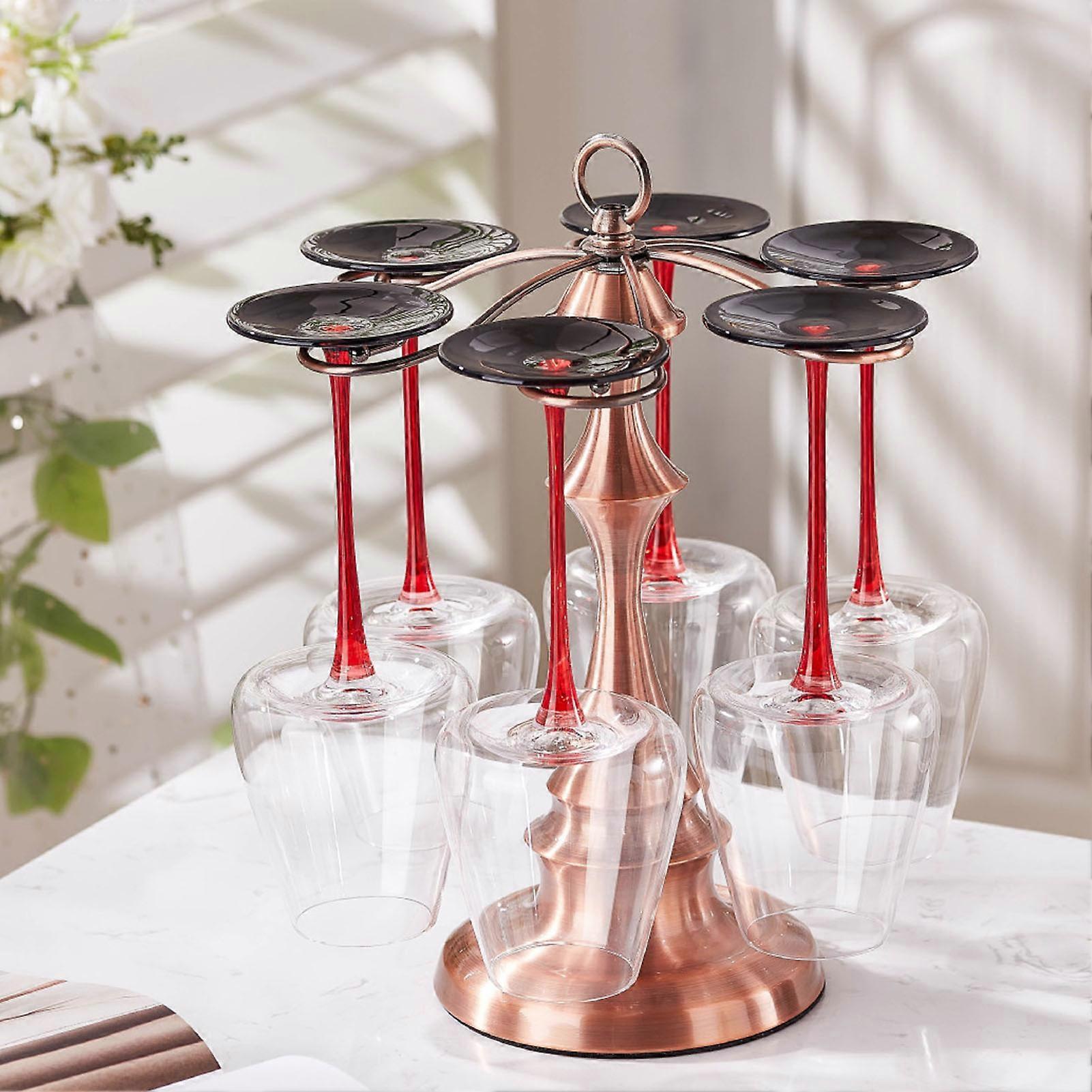 Kitchen Wine Glass Holder Stand Sturdy Iron Material Space-saving Cup ...