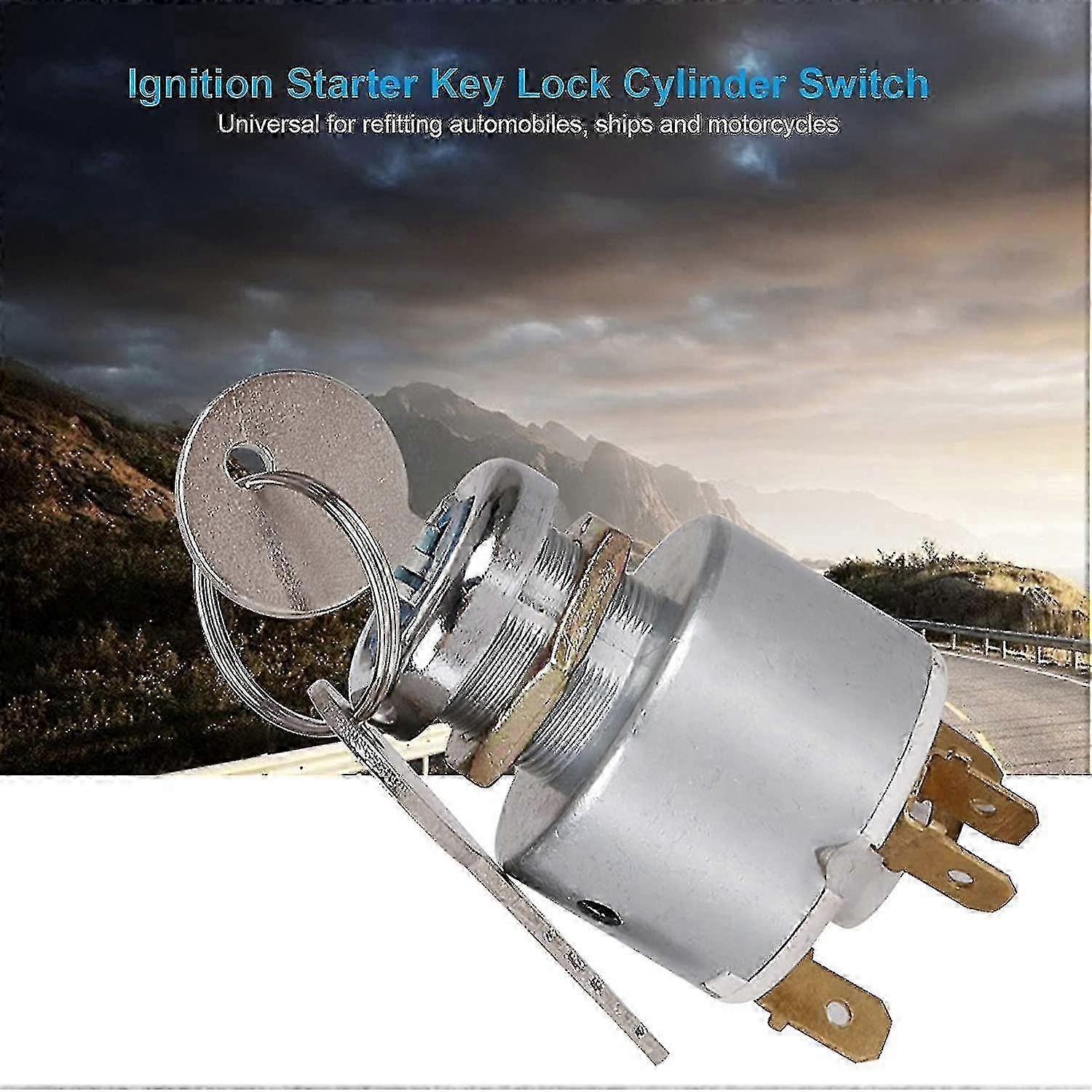 Ignition Switch, 12v Universal Engine Start Switches With Key Suitable ...