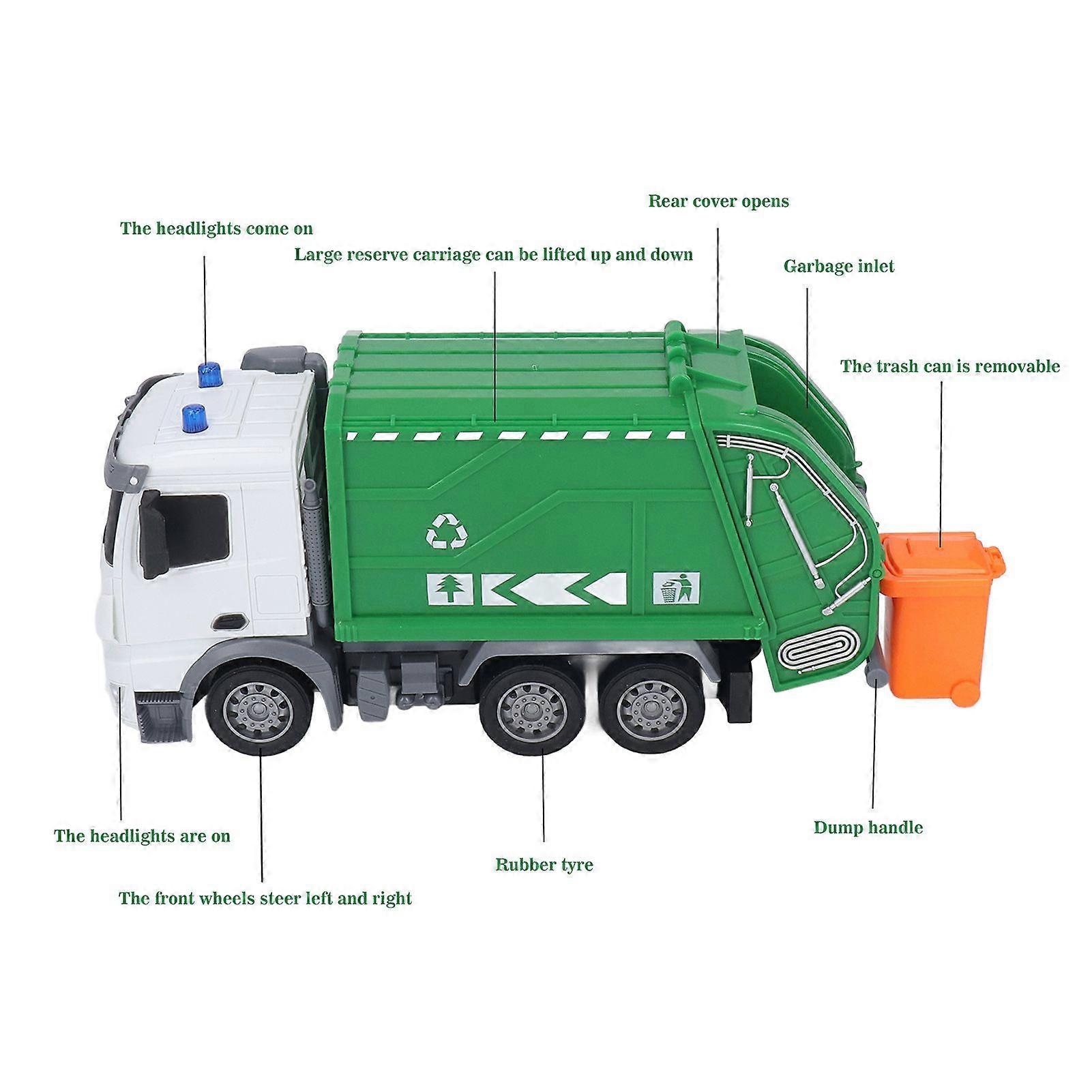 Electronic Garbage Truck Toy Education Recycling Garbage Truck With ...