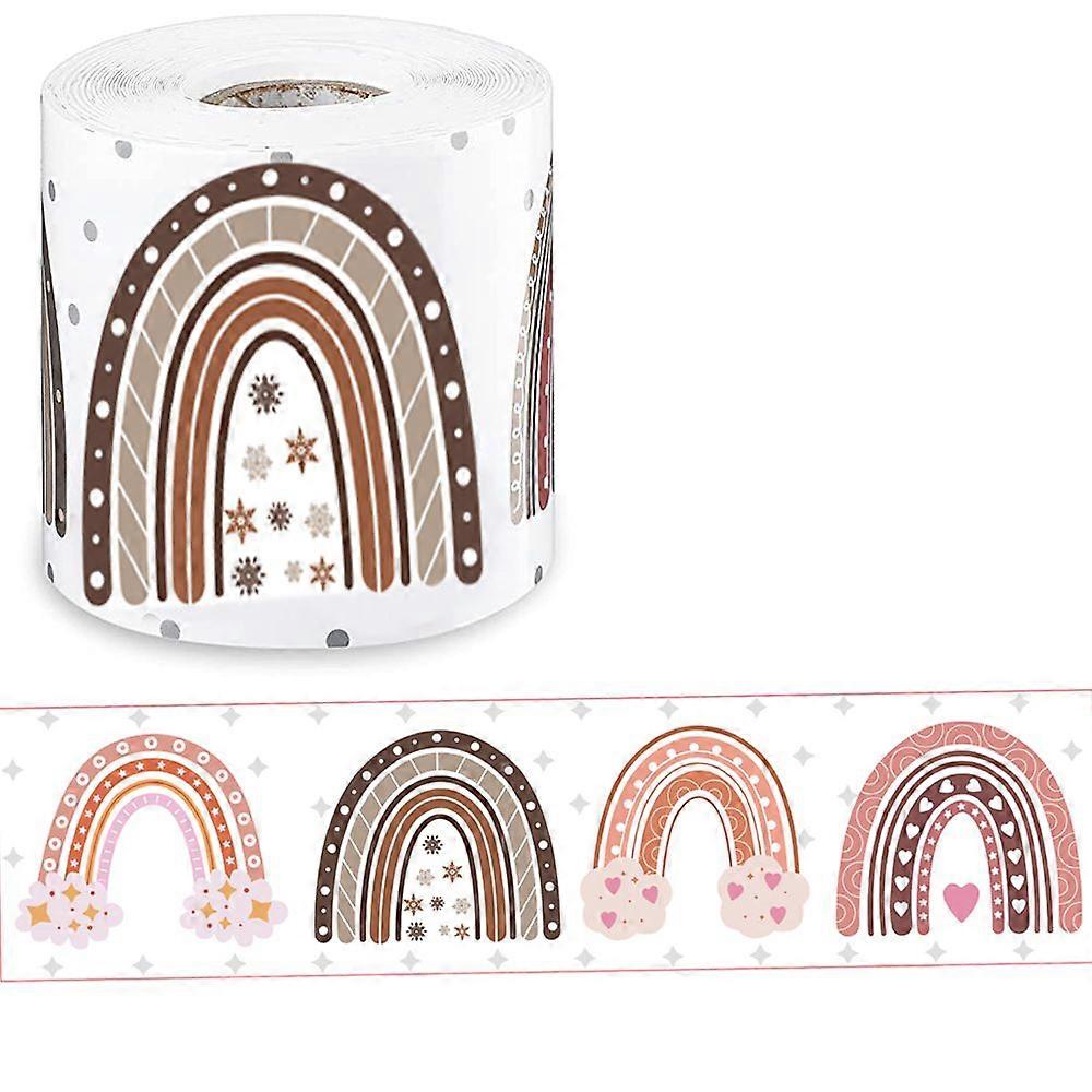 Bulletin Board Border Rainbow Bulletin Board Borders with Polka Dots ...