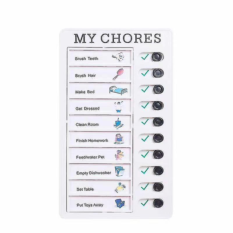 Memo Plastic Board Chores Checklist Board My Chores Chart Board For Kids Children List Board ...