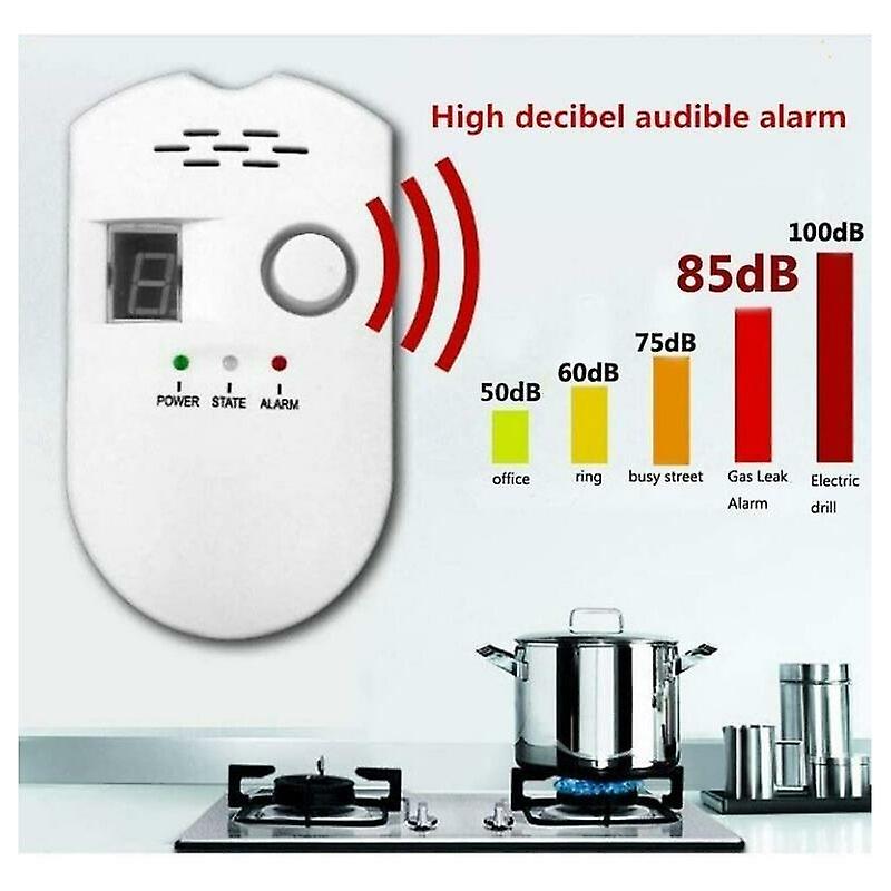 Digital Natural Gas Detector, Home Gas Alarm, Gas Leak Detector, High ...
