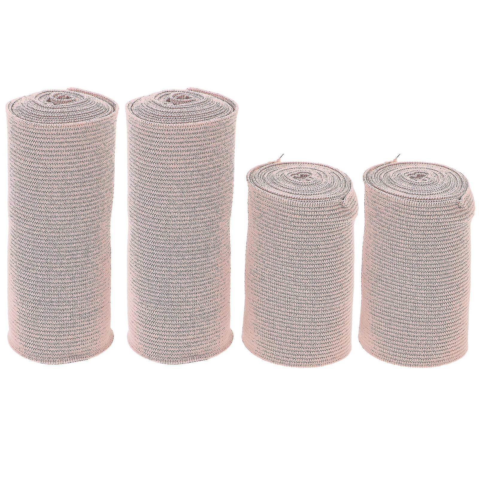 4pcs Elastic Medical Bandages Wrap Compression Roll With Extra Metal ...