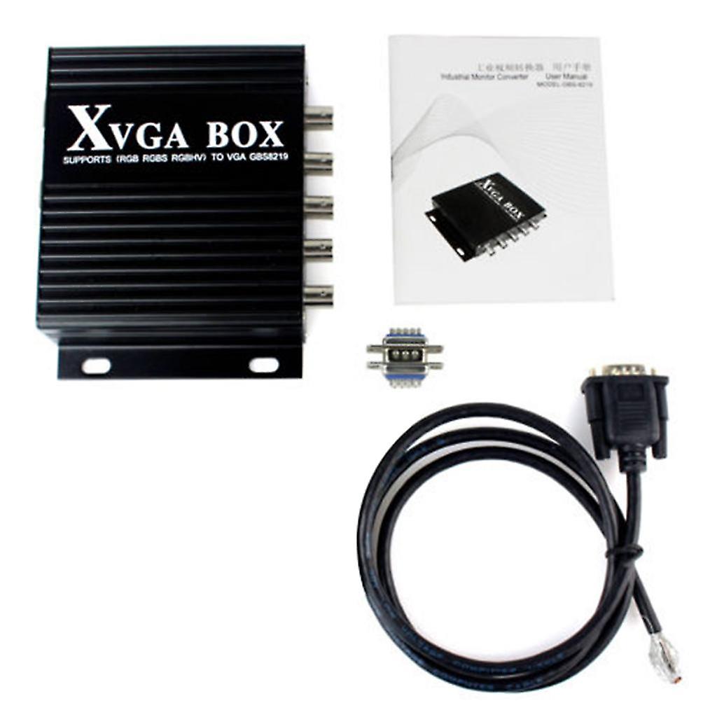 XVGA Box CGA/EGA/RGB/RGBS/RGBHV to VGA Industrial Monitor Video ...