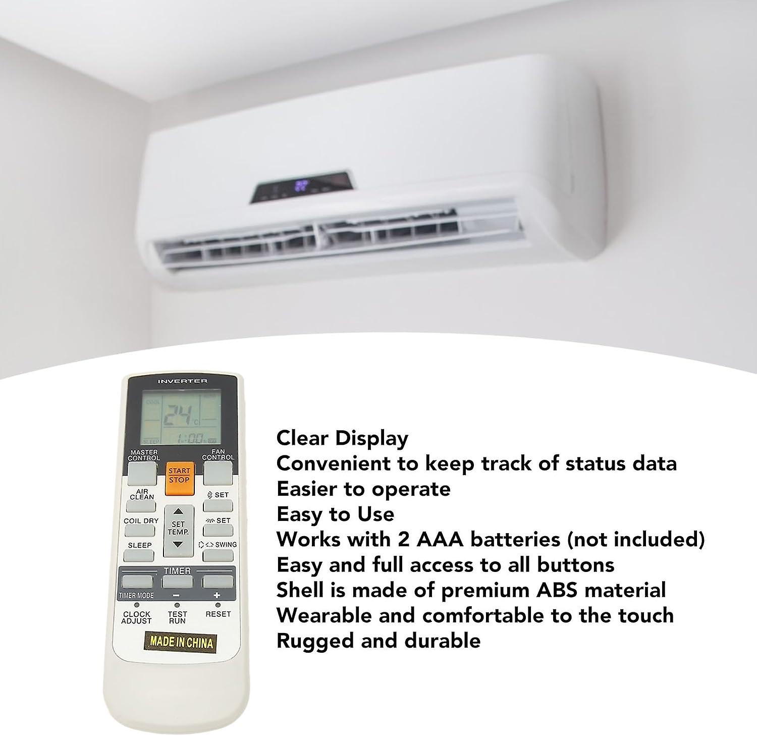 Replacement for Fujitsu Air Conditioner Remote Control Model Number AR ...