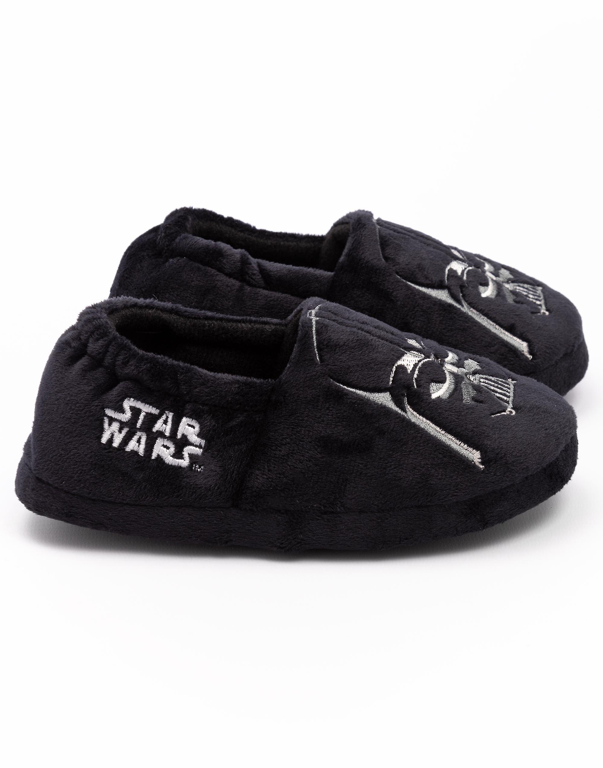 Star Wars Boys Slip On Loafer Slippers Black Darth Vader | Fruugo UK