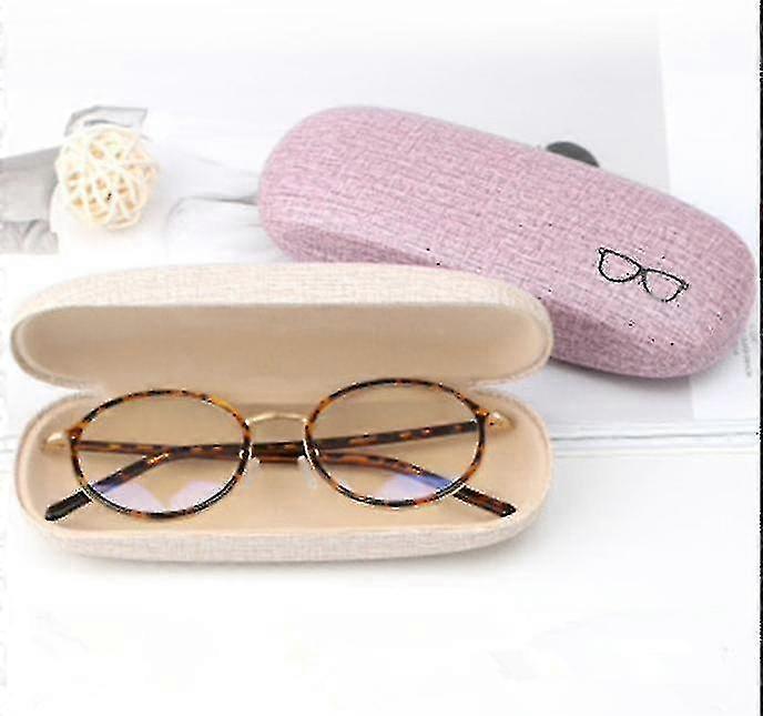 4pack Shell Eyeglasses Case Protector Linen Fabrics Glasses Case ...