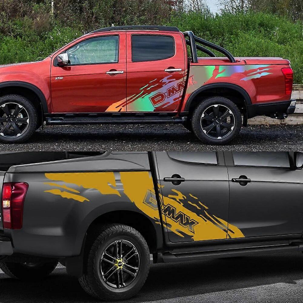 Pickup Stickers For Isuzu Dmax D Max Car Door Side Decals Truck ...