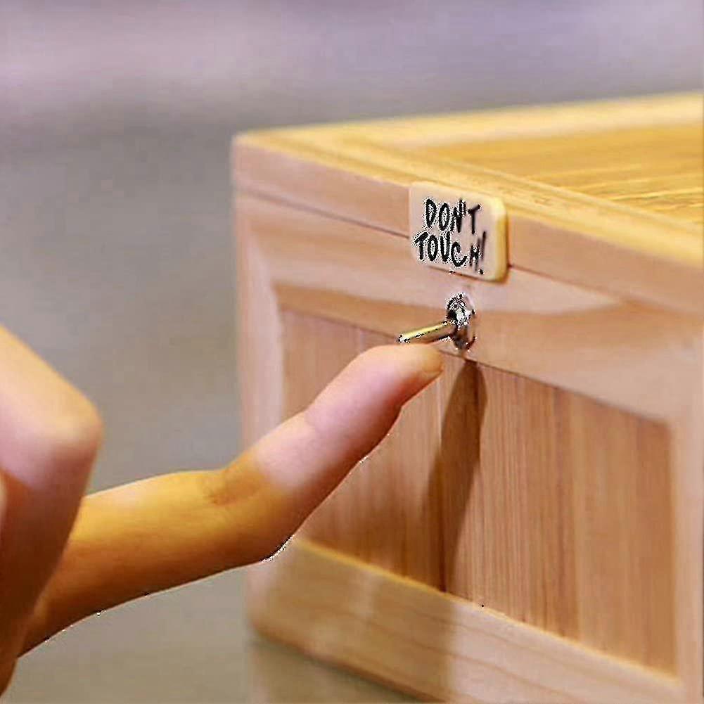 Wooden - Leave Me Alone Box, Most Useless Machine, Don't Touch | Fruugo UK