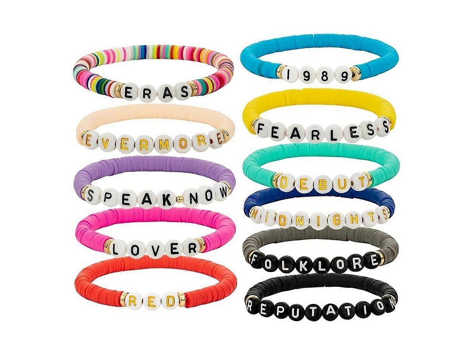 11Pcs Taylor Swift Songs Inspired Bracelets Fans Friendship Bracelets ...