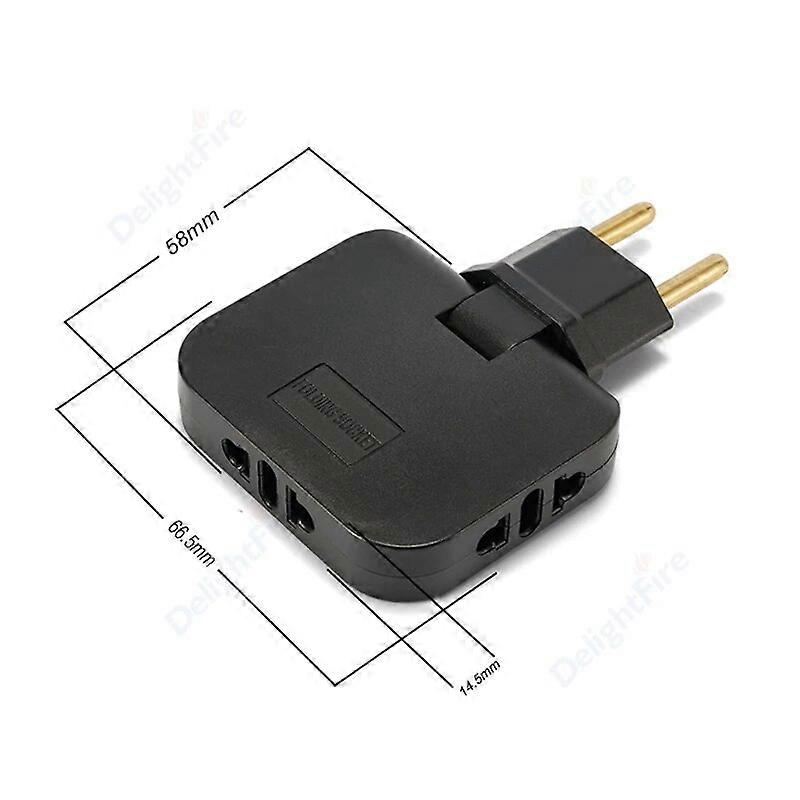 EU Wireless Plug Adapter 3 In 1 Electrical Socket US To EU Korea Travel ...