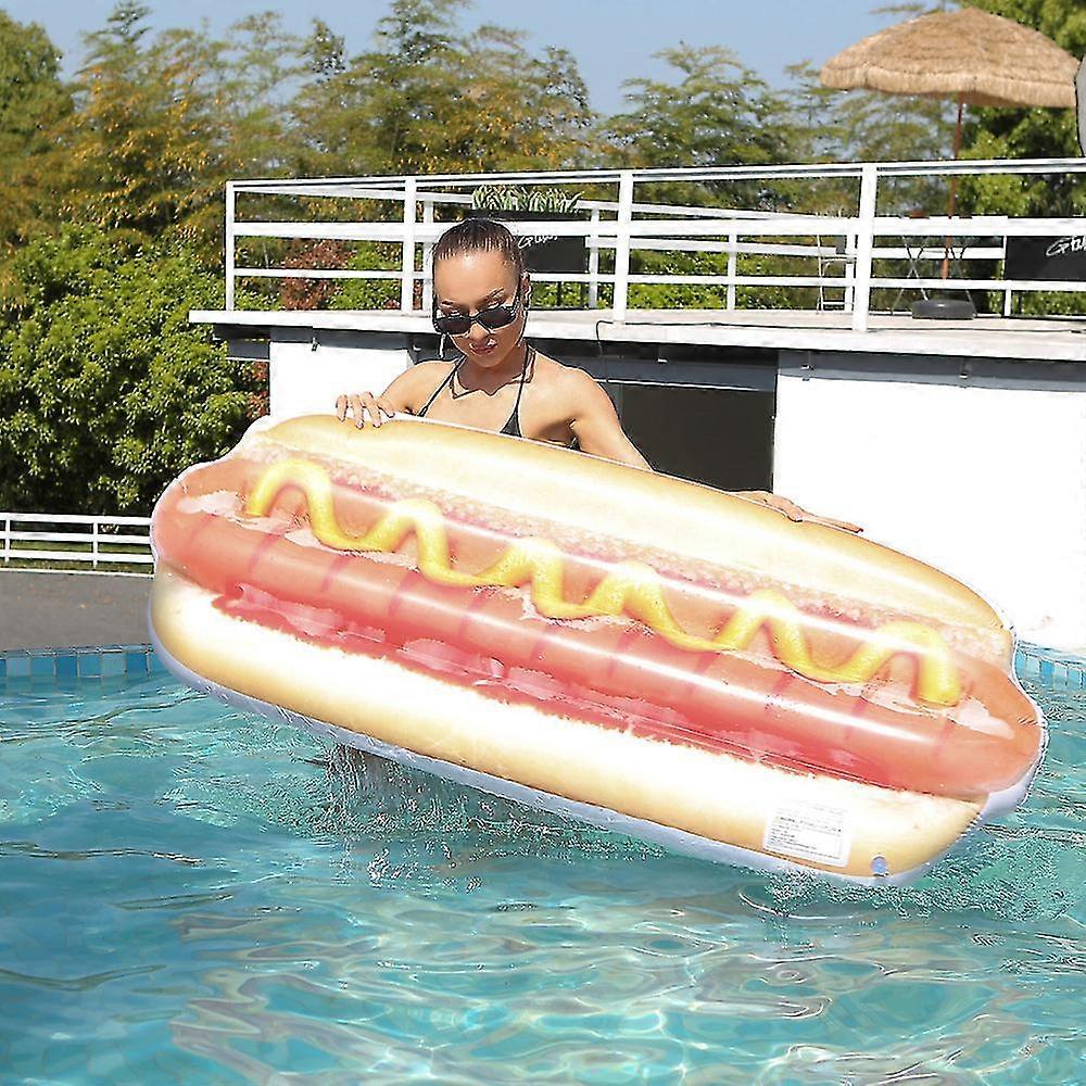 Hotdog Float Pool Lounger Sun Tan Tub Sunbathing Pool Lounge Raft For ...