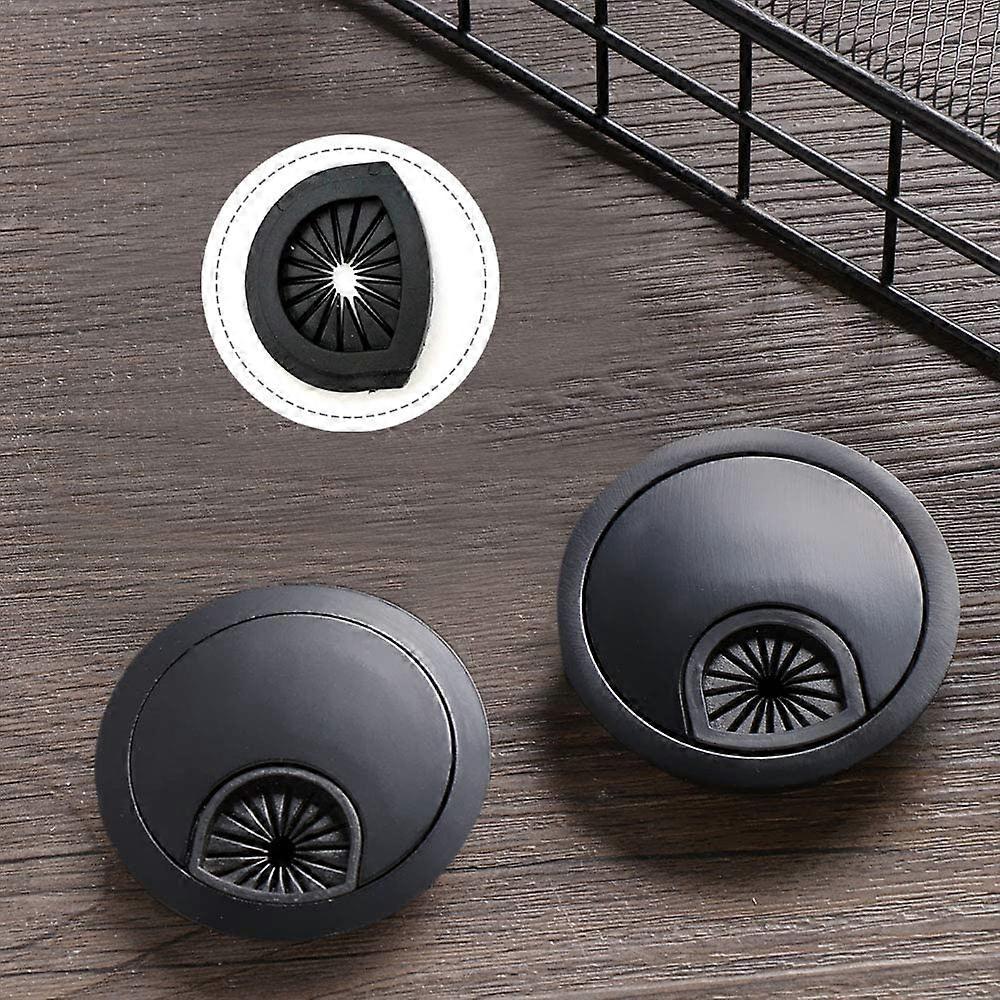 2 Pack Desk Grommet Cord Cable Wire Grommet PC Computer Desk Plastic ...