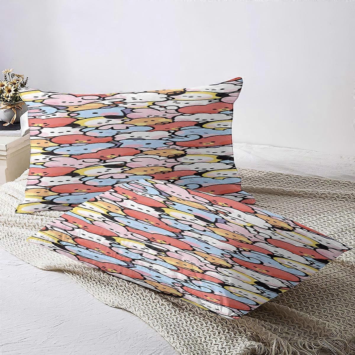 v1569 Bed Sheets Bedding BT21 Bedding Sets Cartoon Duvet Cover ...