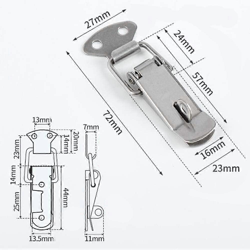 12 Pieces Hood Fastener Lever Latch Door Hasp, Spring Latch Toggle ...